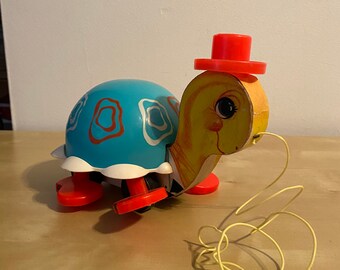 Turtle Pull Toy | Etsy