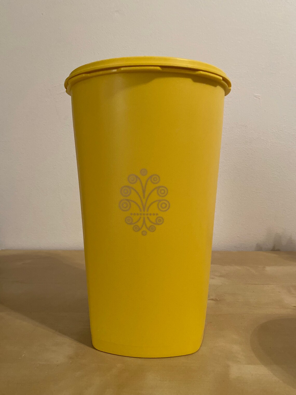Vintage Mustard Yellow Scroll Pattern Tupperware Canisters - Etsy