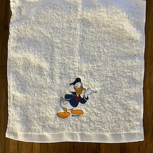 Donald Duck Fans Face, Hand, Bath, Sheet Towel Set Gift - Etsy