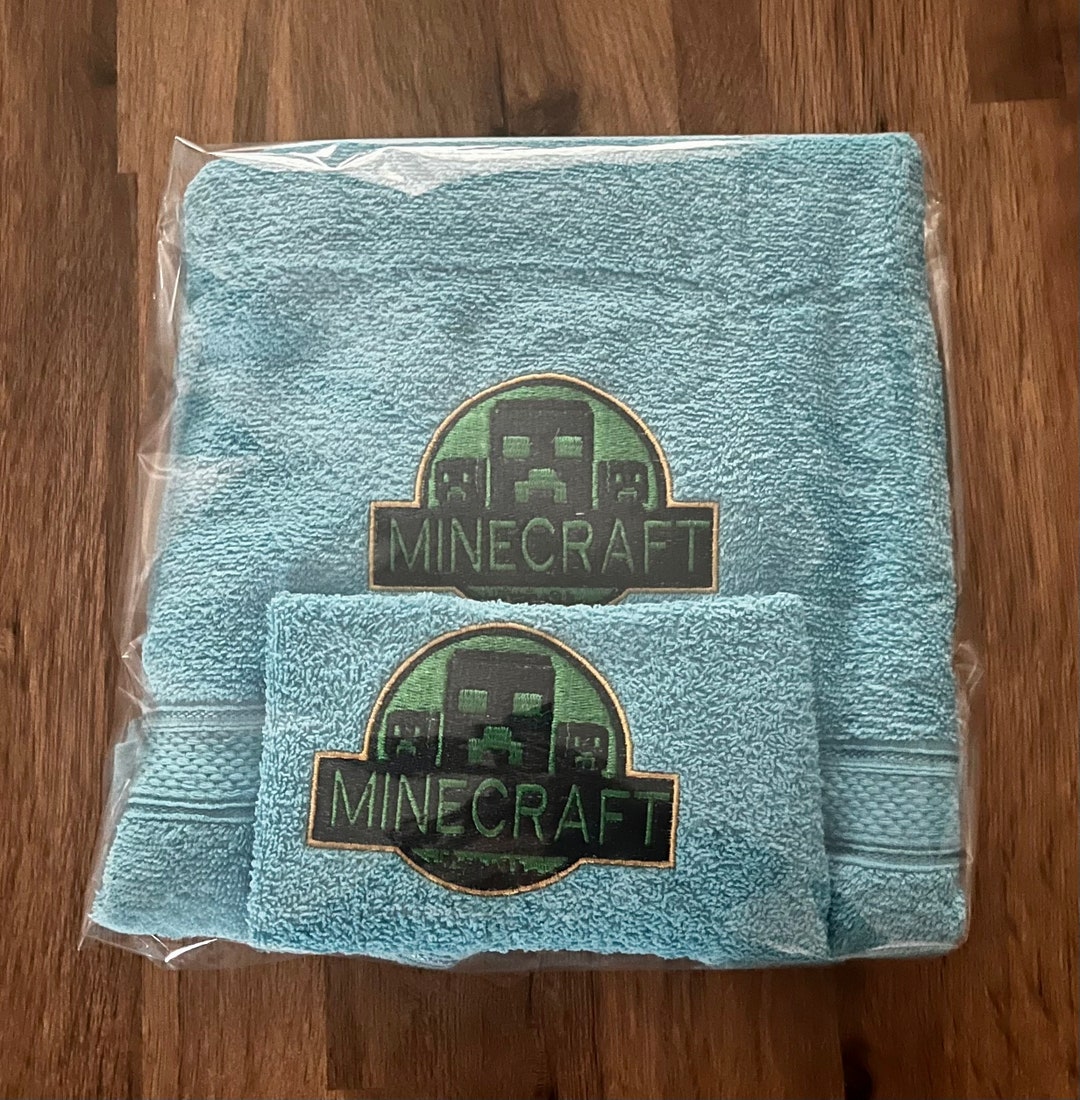 Minecraft Fans Face, Hand, Bath, Sheet Towel Set Gift - Etsy