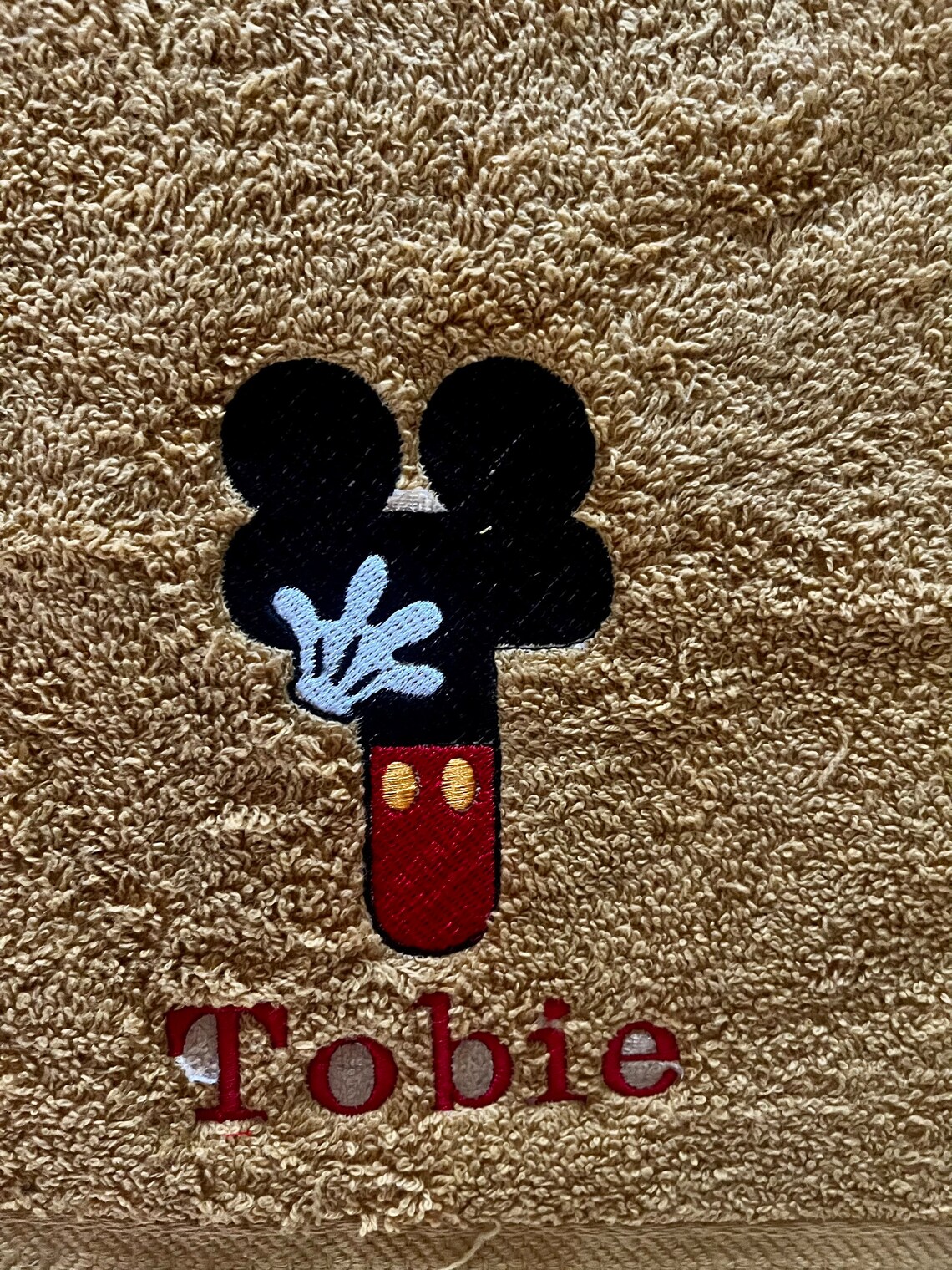 Personalised Mickey Mouse Clubhouse Monogram Name Face, Hand, Bath ...