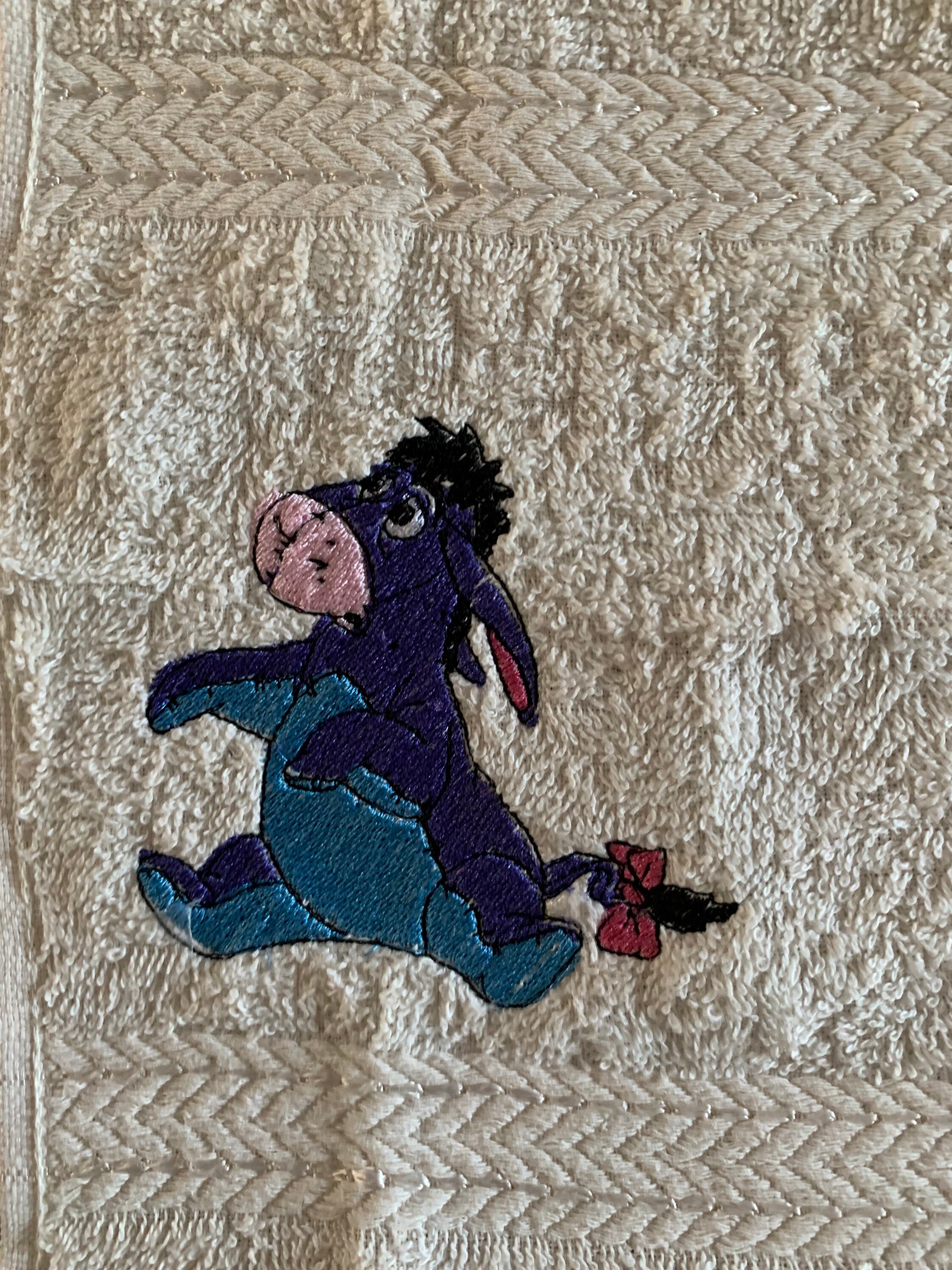 Winnie the Pooh Eeyore Face Hand Bath Sheet Towel Set Gift | Etsy UK