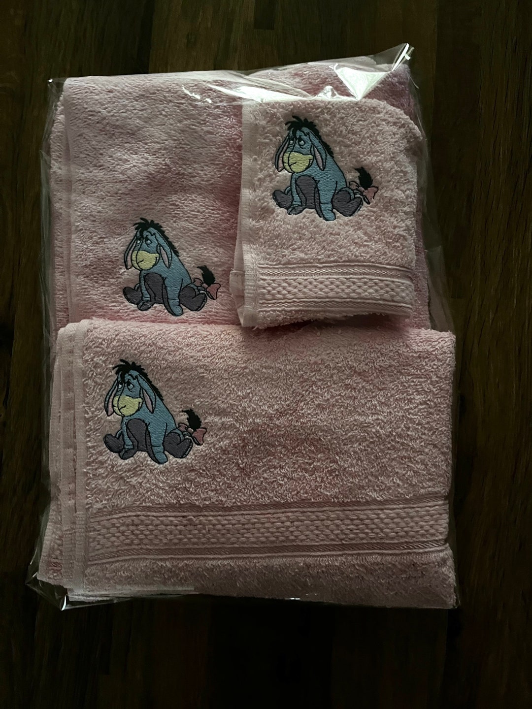 Winnie the Pooh Eeyore Face, Hand, Bath, Sheet Towel Set Gift - Etsy
