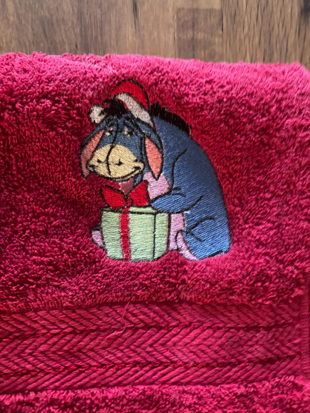 Merry Christmas Eeyore Face, Hand, Bath, Sheet Towel Set Gift - Etsy