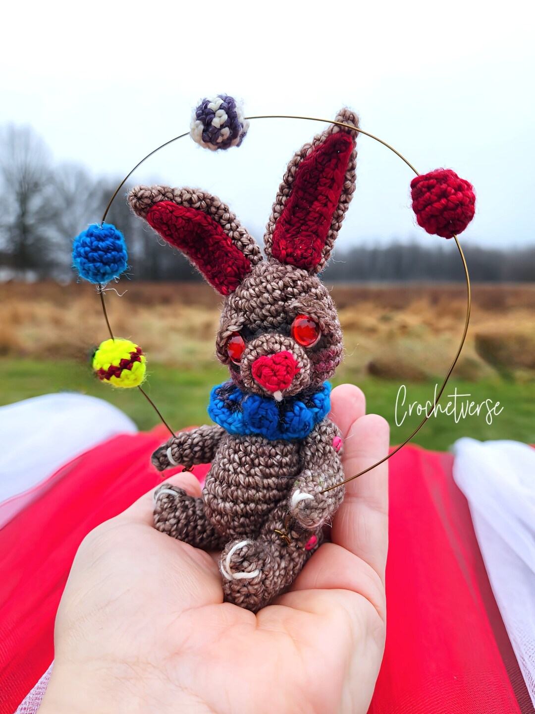 Crochet Bunny Rabbit PDF Pattern - Circus Juggling Carrot Bed Poseable ...