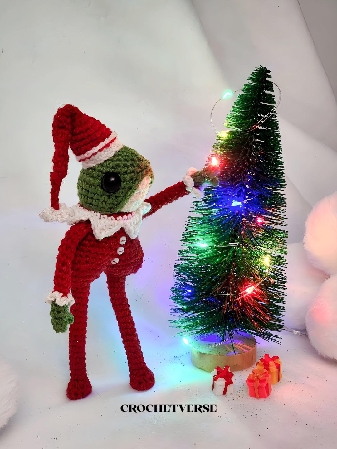 Crochet Frog Elf Pattern - Frog in the Foyer Christmas Tradition Toad ...