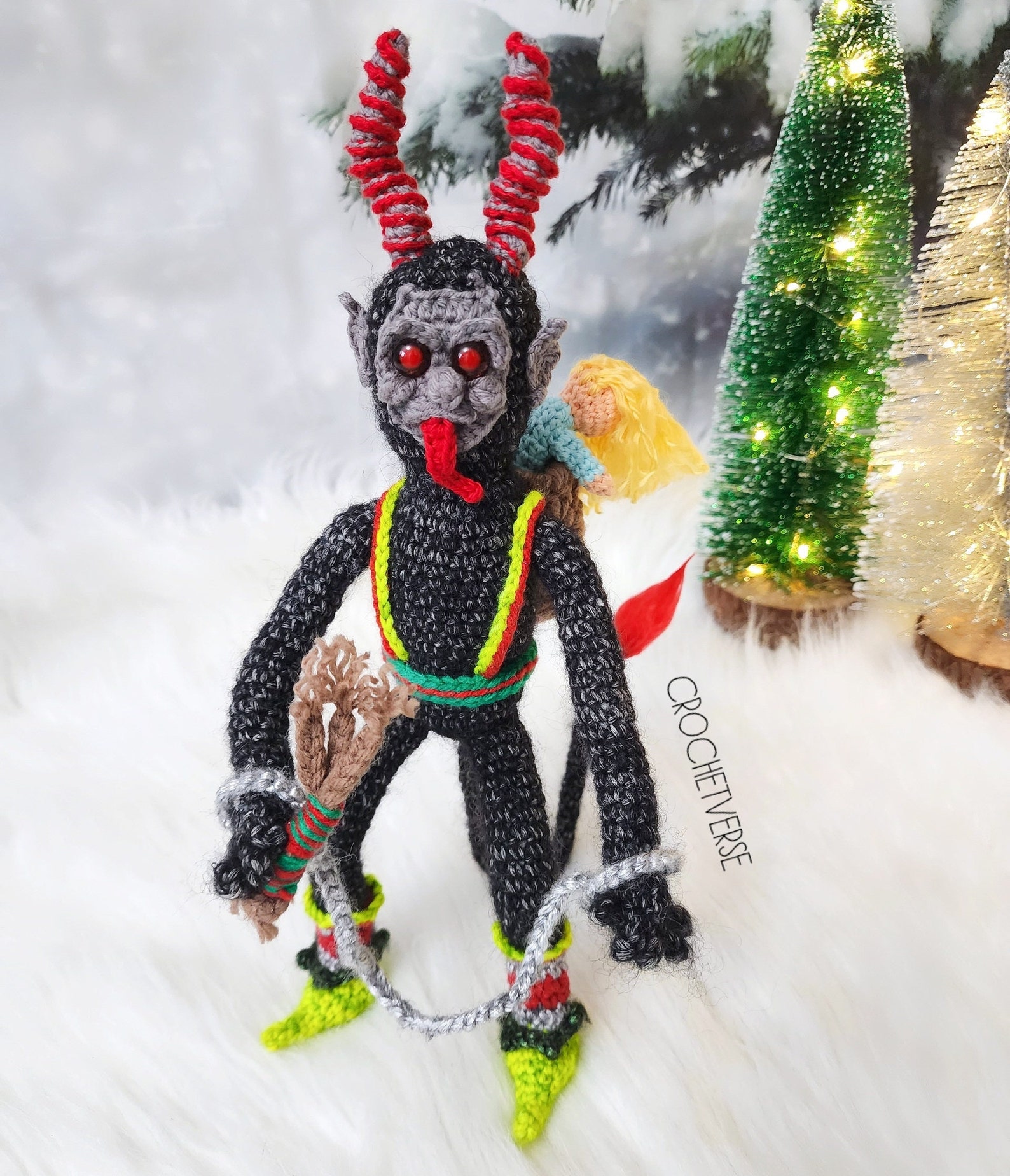 Crochet Krampus Elf Pattern Alternative Christmas Yule Legend Creepy ...