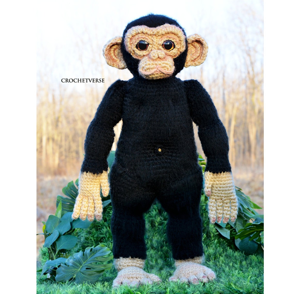 Crochet Realistic Chimp Monkey Pattern & Matching Hat *NOT FINISHED ...