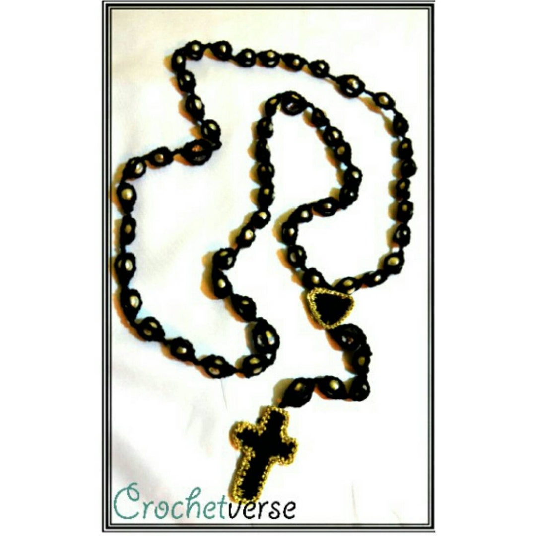 Rosary Crochet Pattern Heirloom - Great for Christening, Baptism, First ...