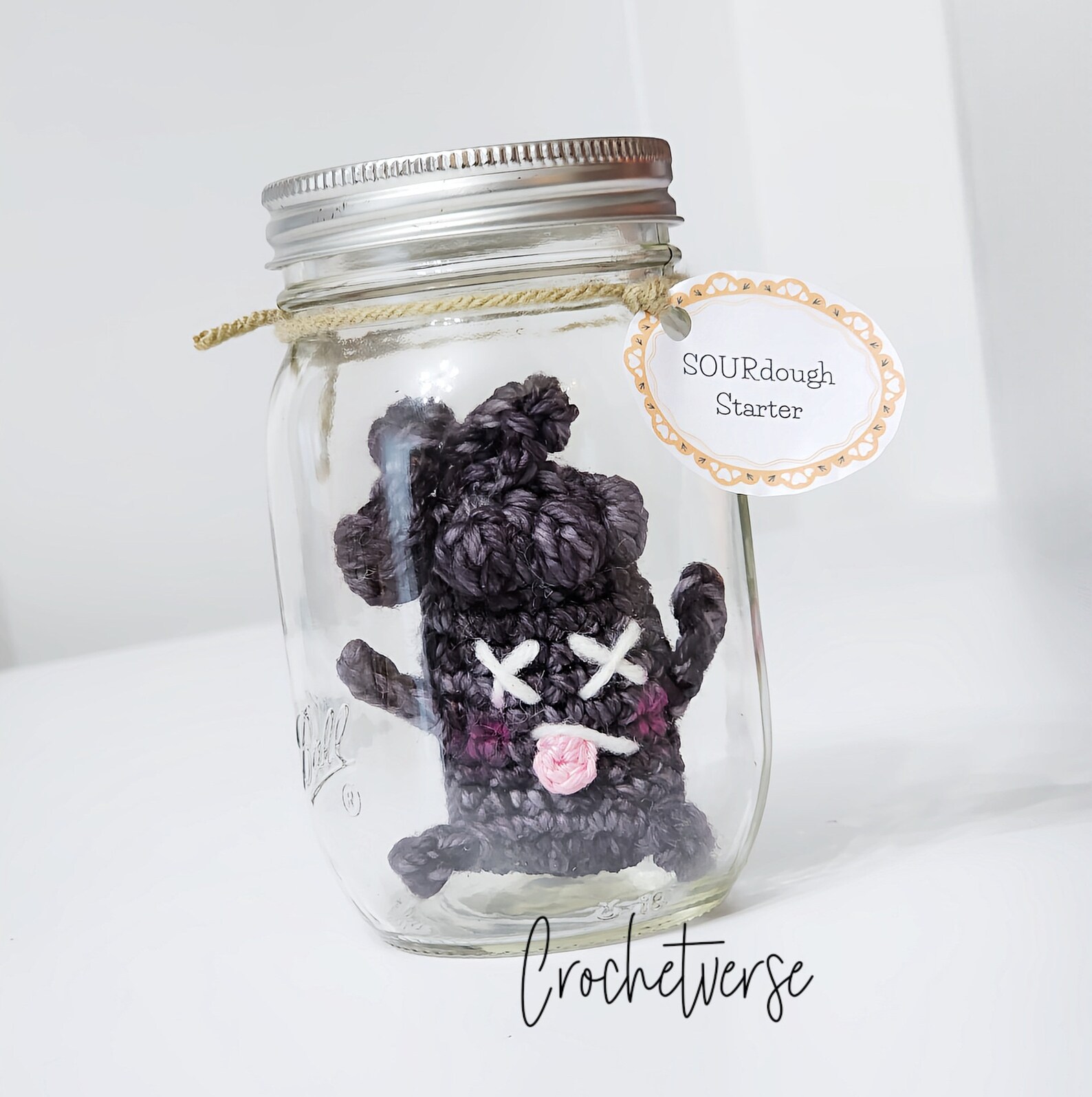 Sourdough Starter Crochet Pattern PDF Mascot Bread Active Kitchen Old ...