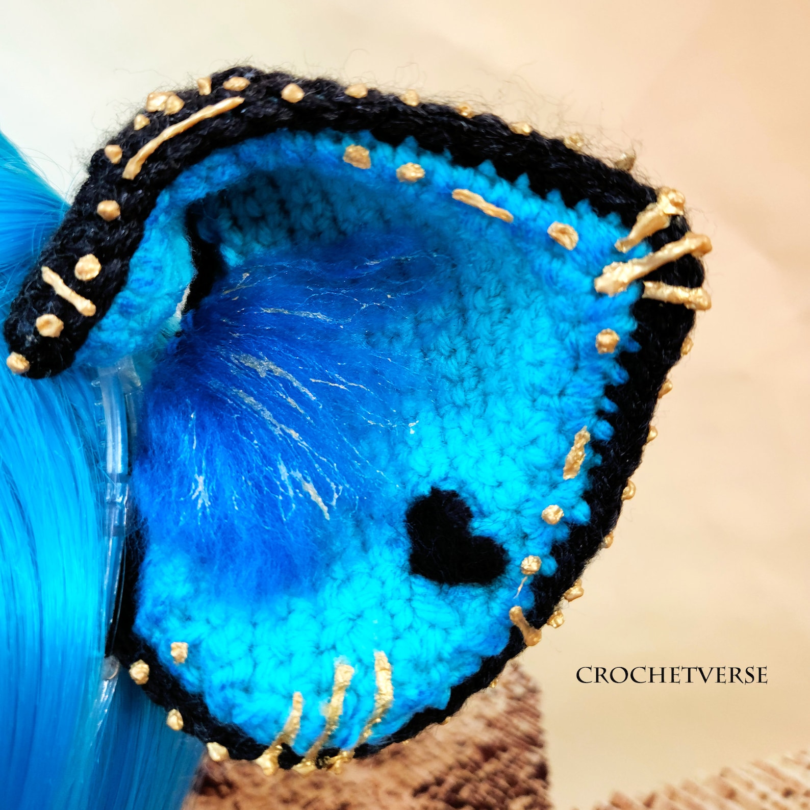 DIGITAL Crochet Pattern Cat Ears Furry Costume Cosplay Headband Bastet ...