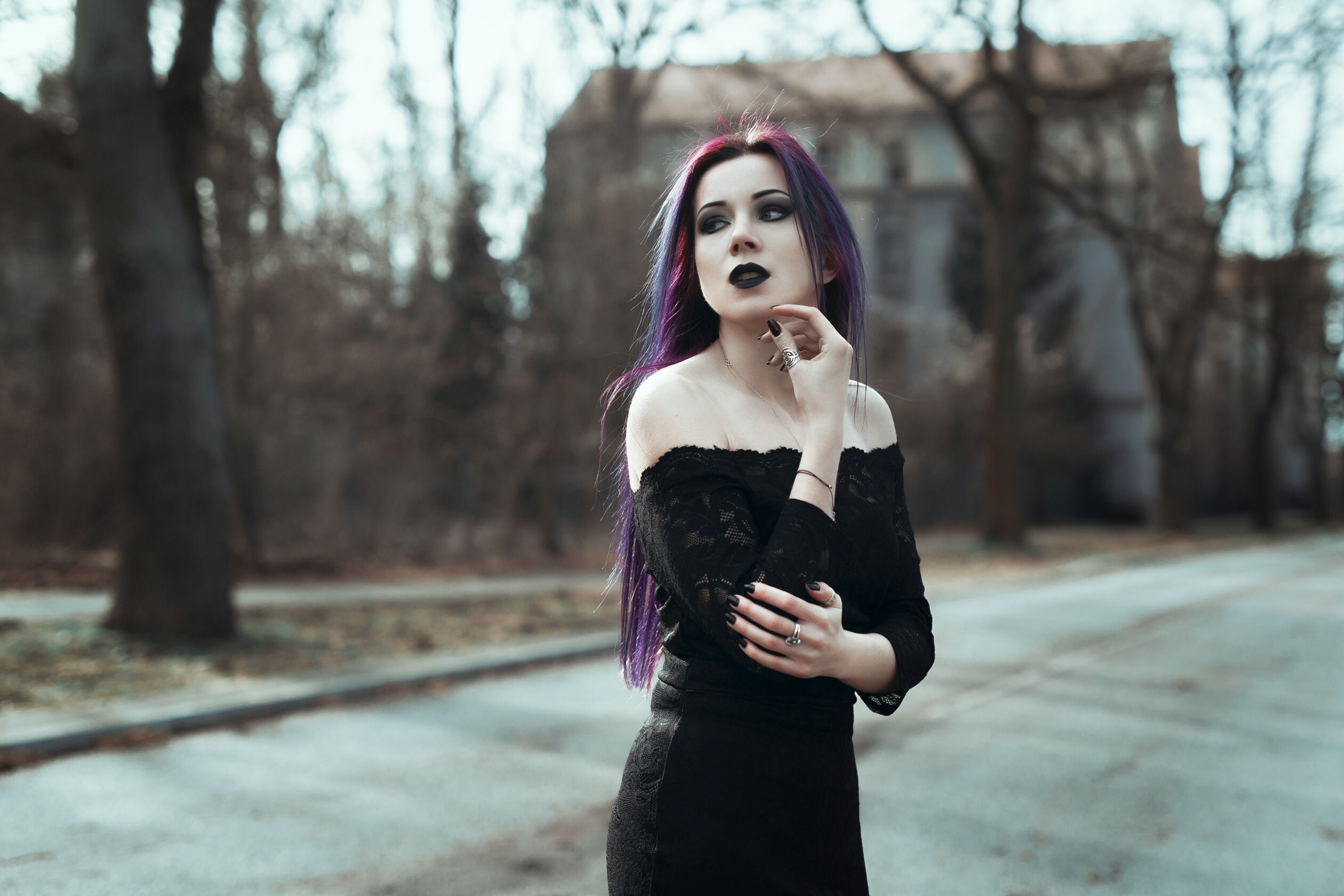 Elizabeth Vampire Lady cartel impreso gótico | Etsy