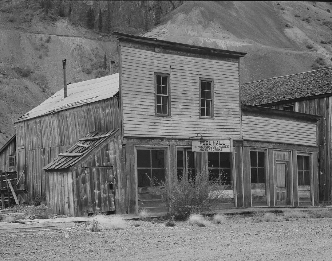 Eureka, Colorado, 1940, Ghost Town, Pool-hall, 1940's, New Reproduction ...
