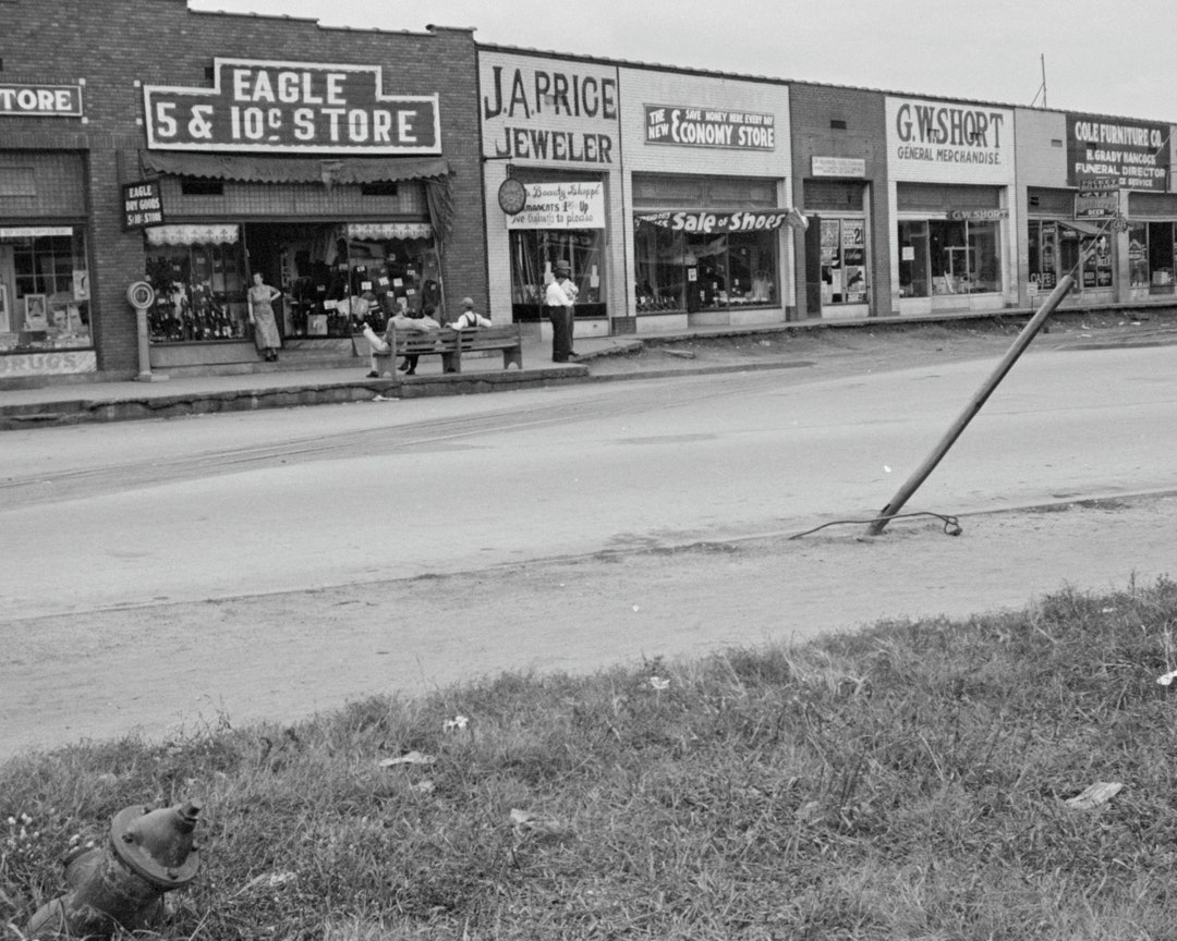 Main Street, Marked Tree, Arkansas, 1935, 1930's Photo, New ...