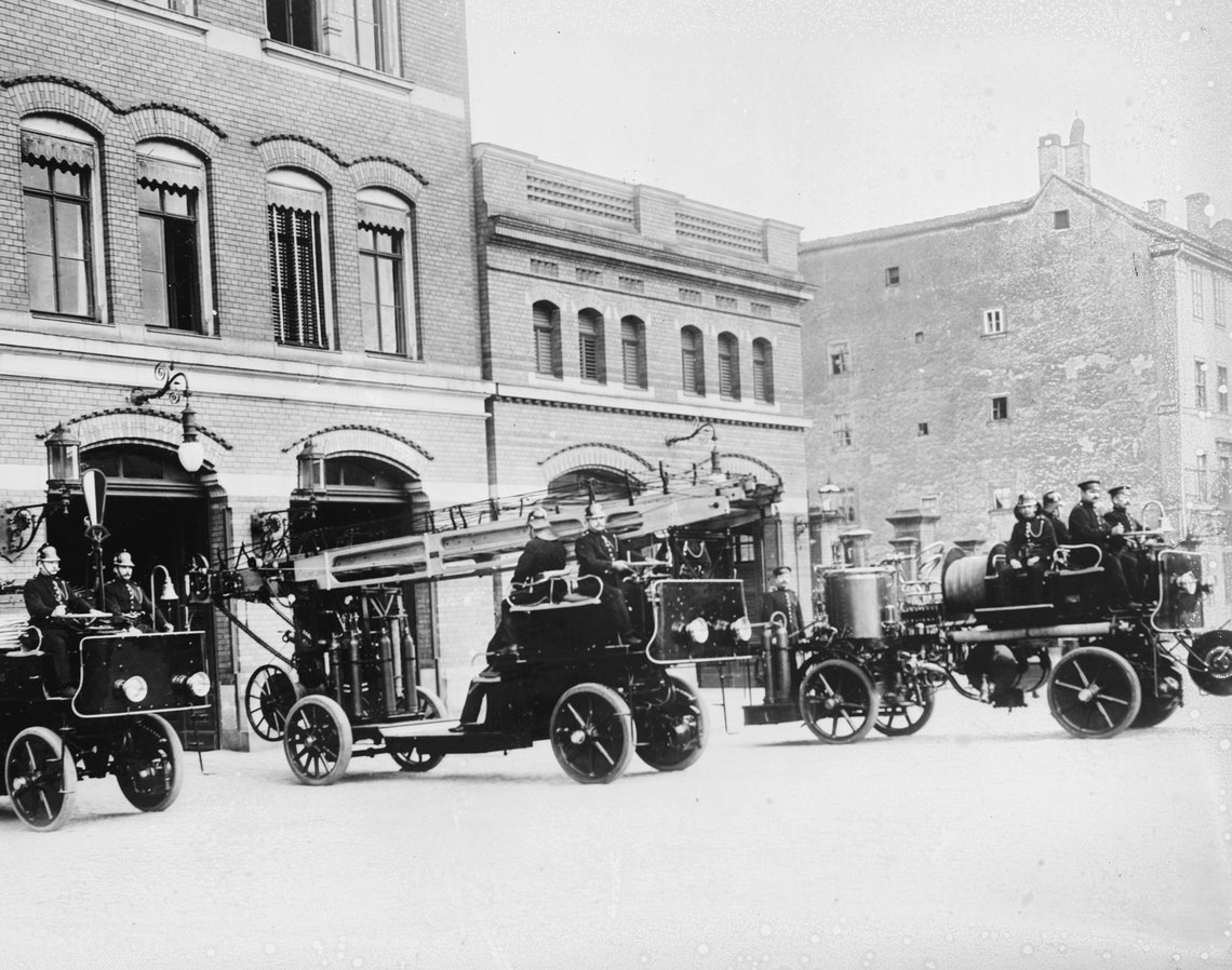 Early 1900's, Old Fire Engines, Germany, 1900s, Old Photo, New ...