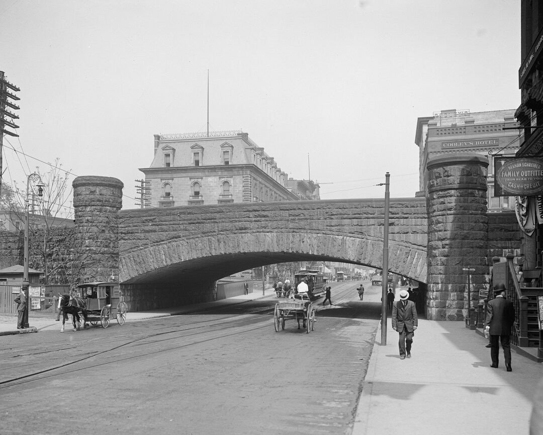 Main Street, Springfield, MA, Early 1900s, Massachusetts, Black and ...