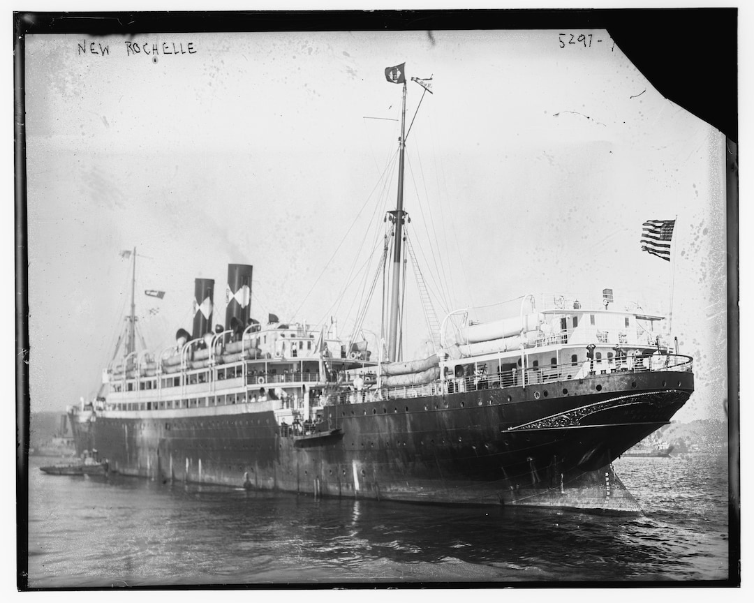 Picture of Ship, New Rochelle, 1920's, New Reproduction Print of an Old ...