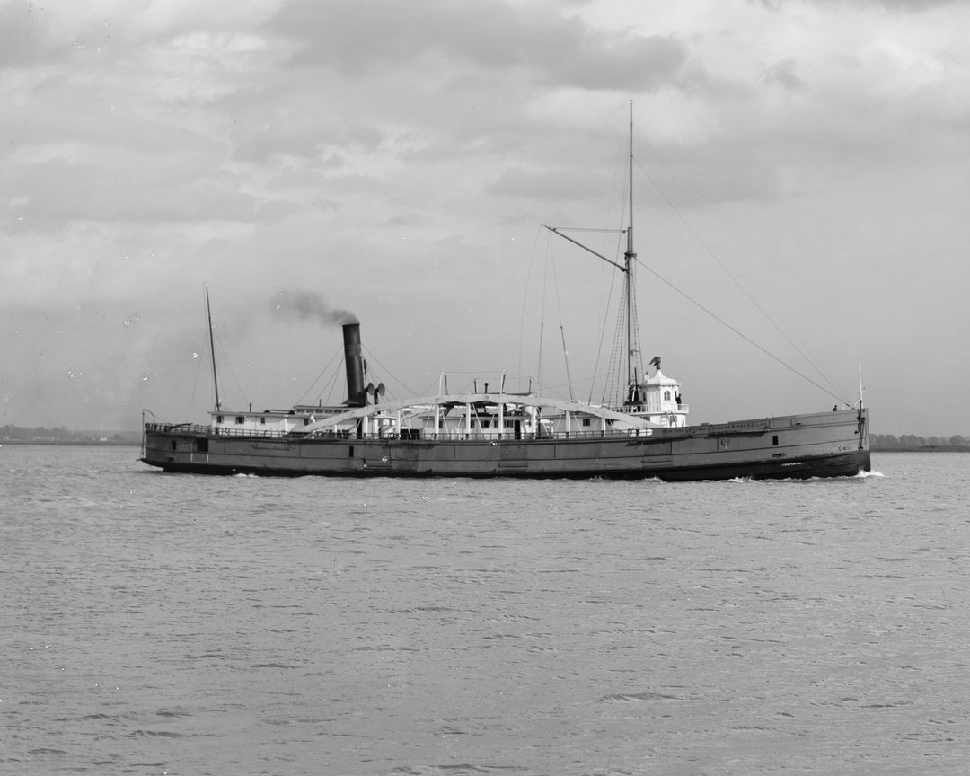 Steamship Montana, Large Steam Ship, Early 1900s, New Reproduction ...