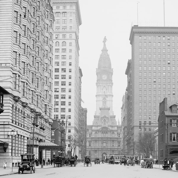Photo of Old Philadelphia Broad Street - Etsy
