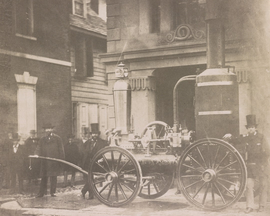 Philadelphia, PA, Steam Water Pump, Fire Depart., 1850s, Old Photo, New ...