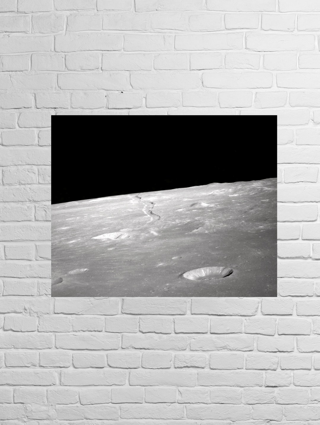 Surface of the Moon, 1960's, May 1969, Space, New Reproduction Picture ...