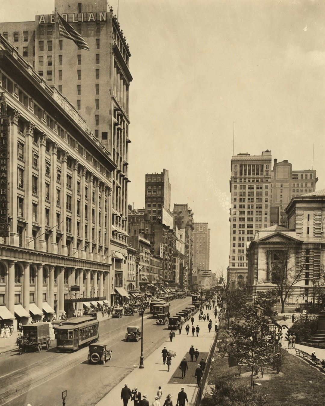 1910s New York City, 42nd Street From 6th, 1919, Photo, New Print ...