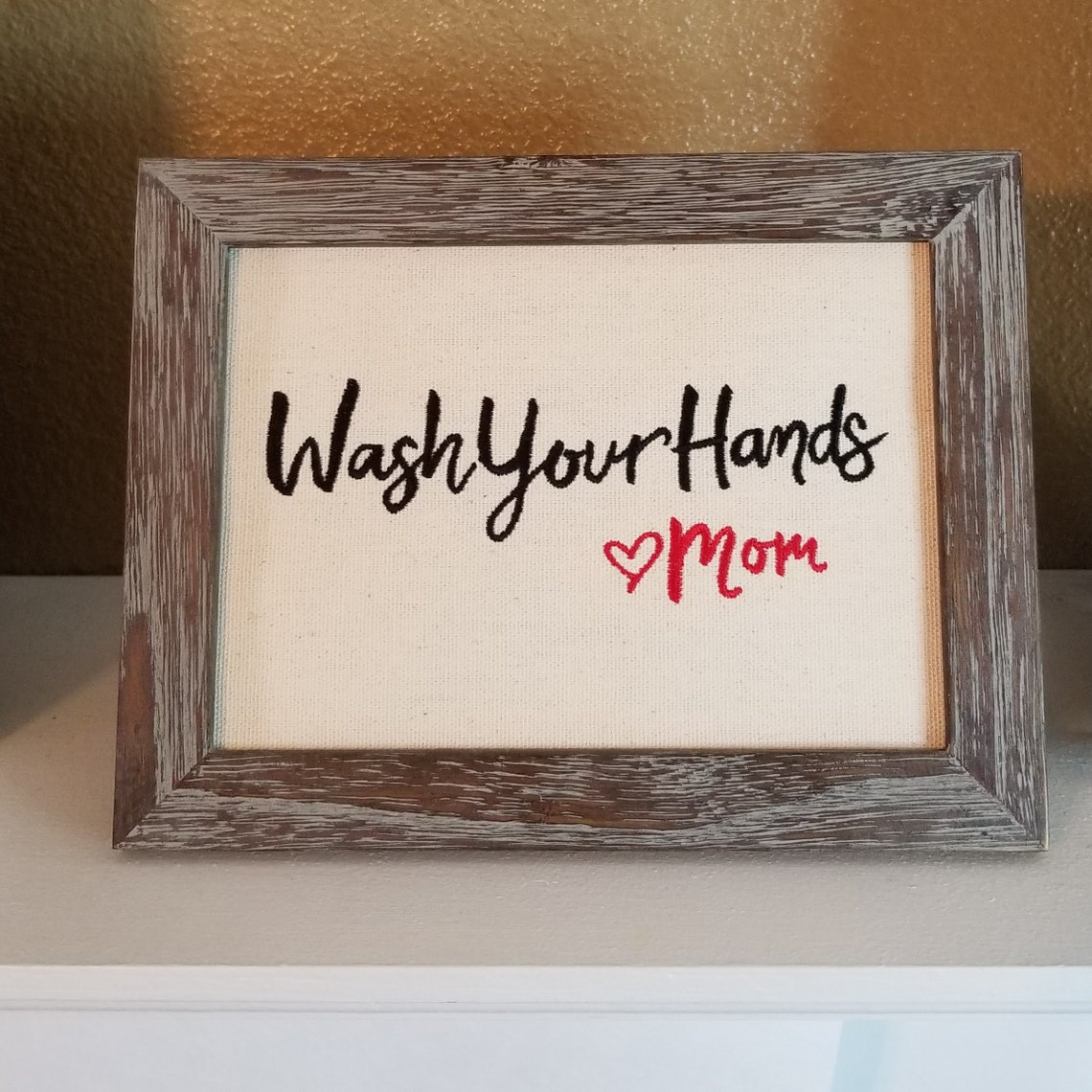 Wash Your Hands Love Mom Bathroom Sign Cute Sign for Kids | Etsy
