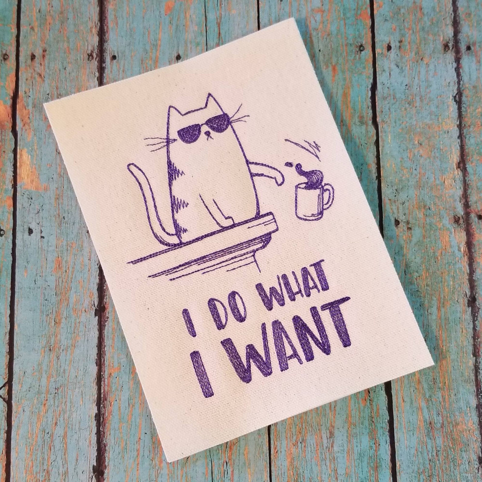 I Do What I Want Cat Sign Catio Room Decor Gift for Cat | Etsy