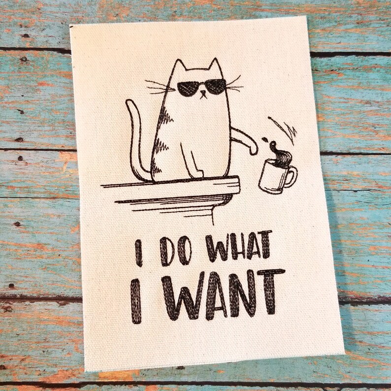 I Do What I Want Cat Sign Catio Room Decor Gift for Cat - Etsy