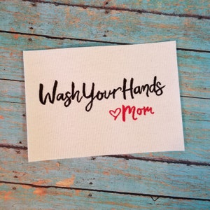 Wash Your Hands Love Mom Bathroom Sign Cute Sign for Kids - Etsy