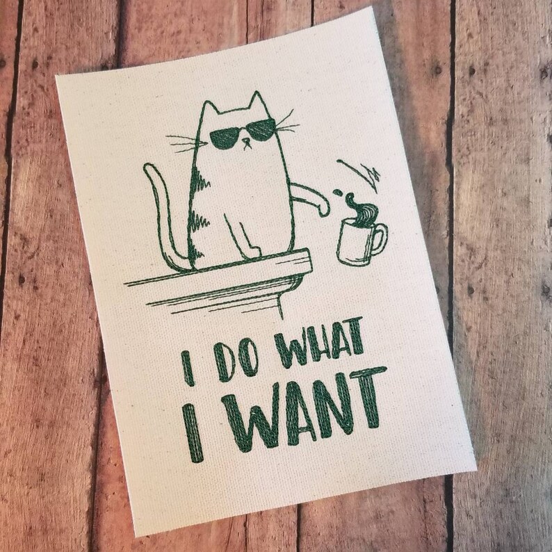 I Do What I Want Cat Sign Catio Room Decor Gift for Cat | Etsy