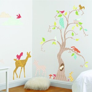 Woodland Tree Wall Decals - Etsy