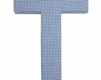 Pink Gingham Fabric Wall Letters - Etsy