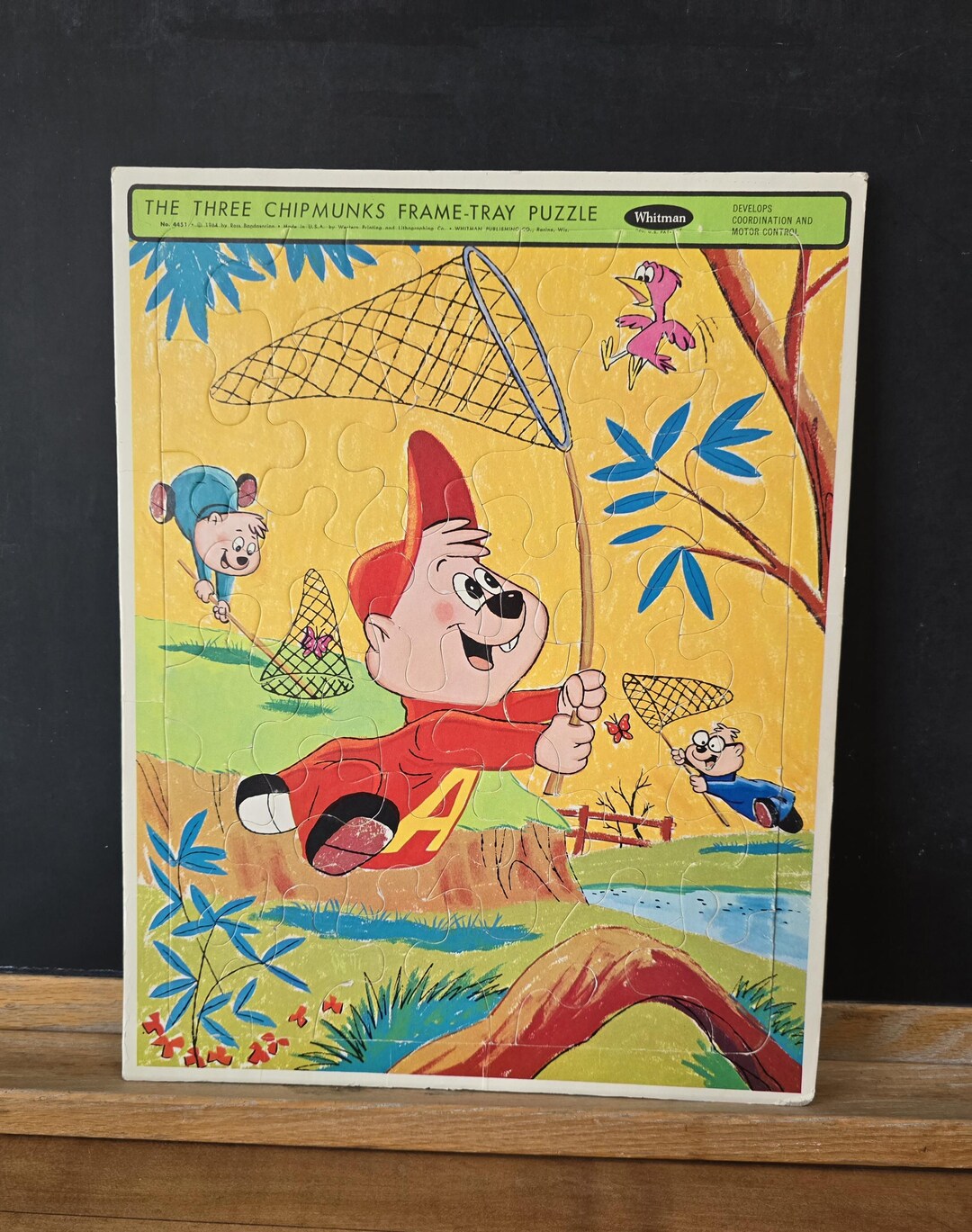 Vintage ALVIN and the CHIPMUNKS Frame Tray PUZZLE Whitman - Etsy