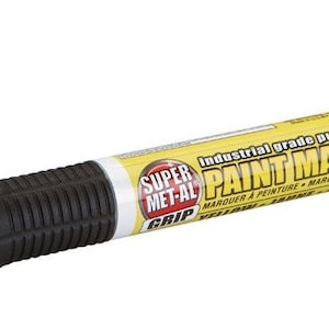 YELLOW PAINT MARKER Oil Base Permanent Pen Water Resistant W/ Pump ...