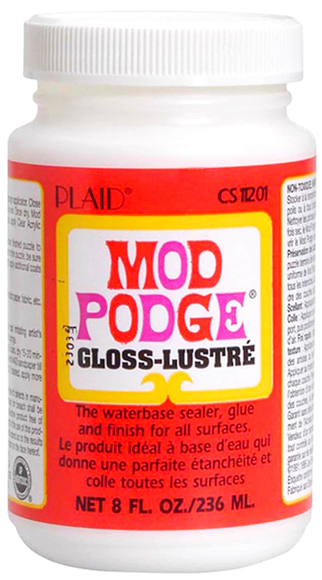 Mod Podge Gloss Finish Waterbase Decoupage Glossy Clear Sealer Glue ...