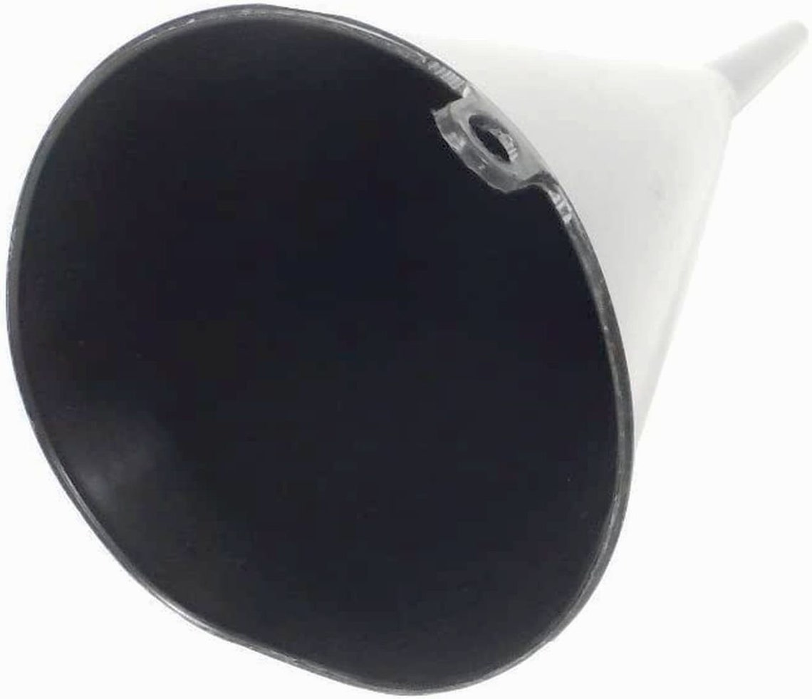 18 FUNNEL Extra Long Neck W/ 5 Top Opening Long Reach Black Plastic for ...