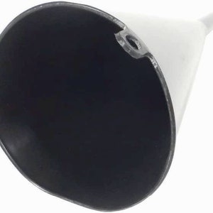 18 FUNNEL Extra Long Neck W/ 5 Top Opening Long Reach Black Plastic for ...