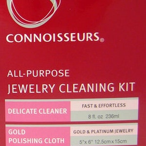 All Purpose JEWELRY CLEANING KIT Delicate Cleaner Dip Tray + 2 Polish ...