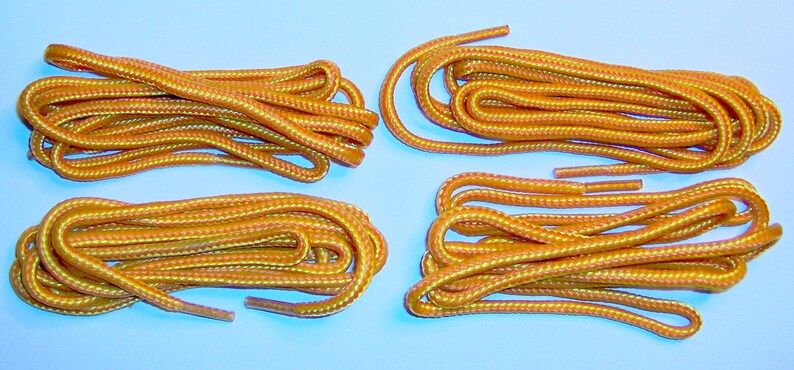 72 Boot Laces Tan Gold Yellow for 18 Eyelets for Work Hiking Boots KIWI ...