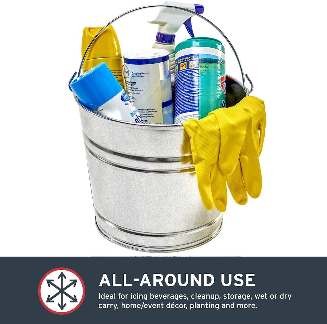 10 Qt Quart 2 1/2 Gallon Heavy Duty Galvanized Steel BUCKET - Etsy