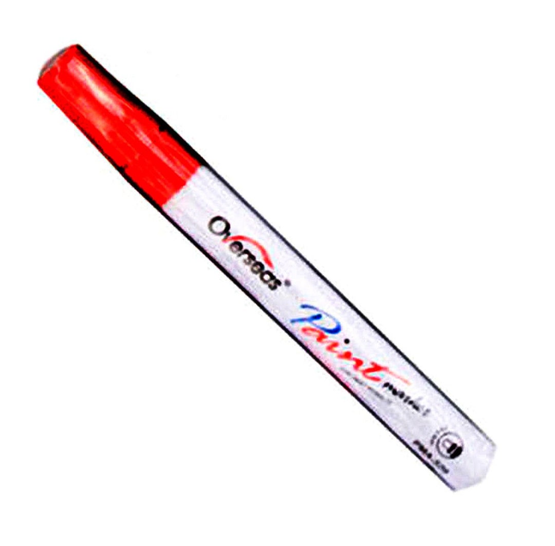 RED Color Oil Based Paint MARKER Pen Fine Point Permanent Marking on ...