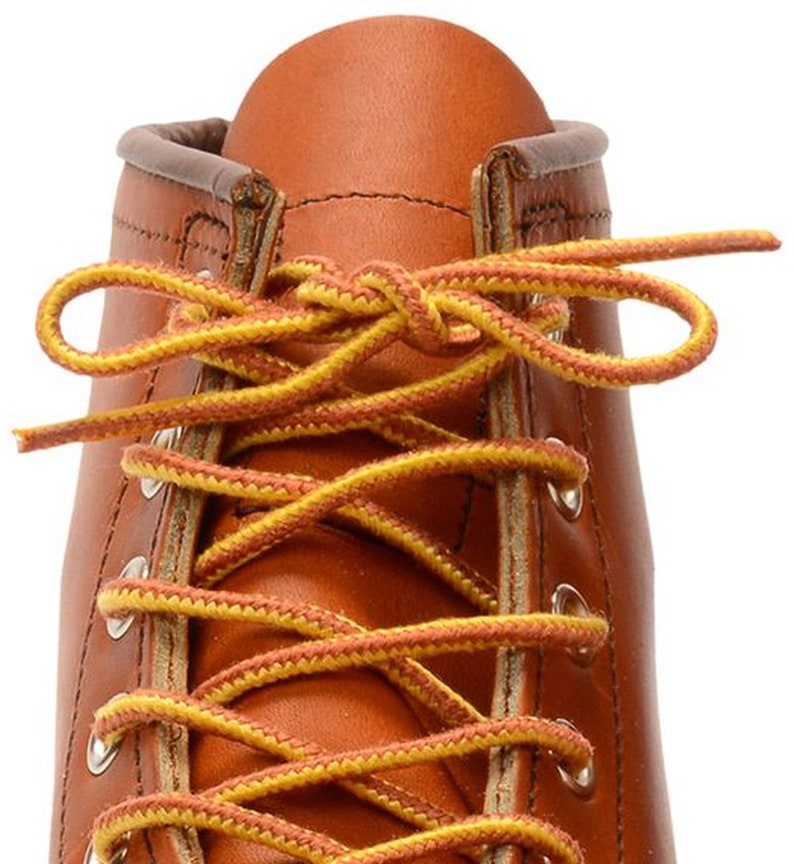 72 Boot Laces Tan Gold Yellow for 18 Eyelets for Work Hiking Boots KIWI ...