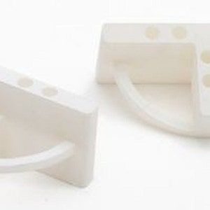 100 T-spacers for Offset Tile Brick Marble 1/8" 3 Mm Two 2 Sided WHITE ...