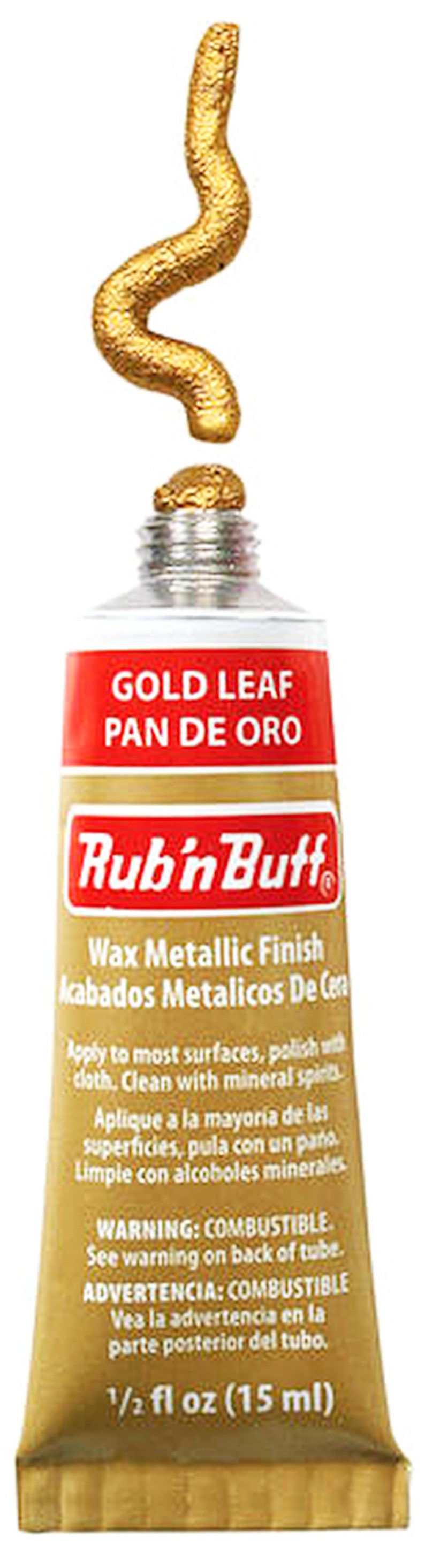 GOLD LEAF Rub 'n Buff Metallic Carnuba Wax Finish Repair Refinish ...
