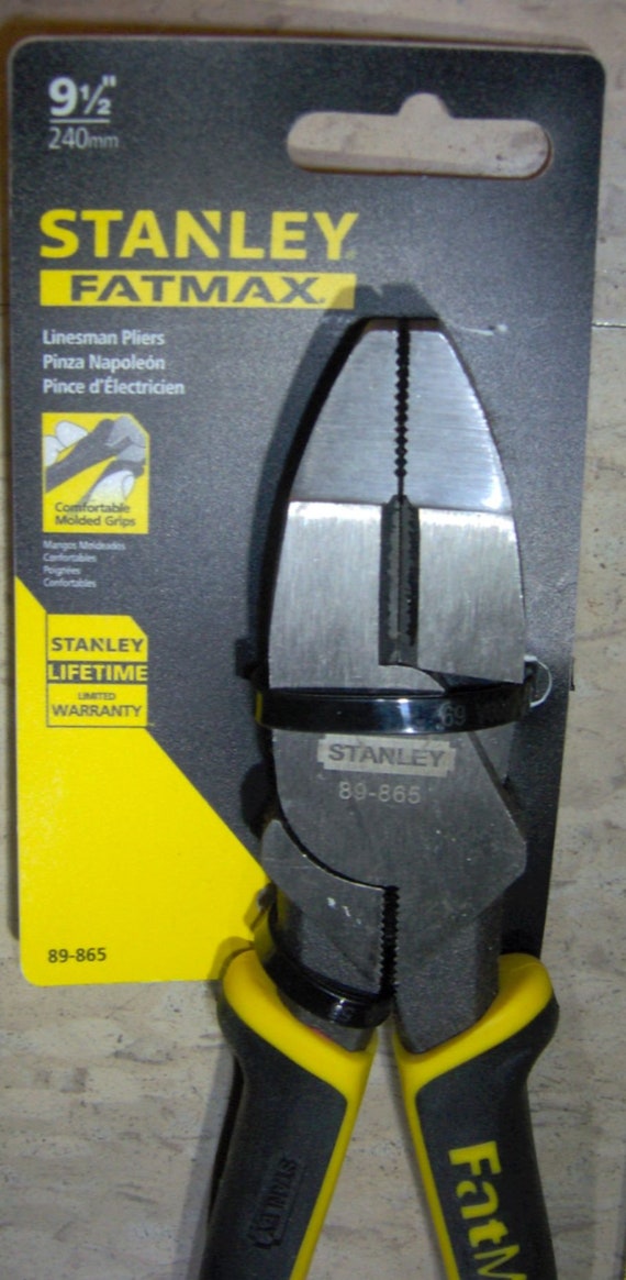 9 1 2 Linesman PLIERS Wire Cutter Cutters Linesmans Fatmax STANLEY Cutting Grip Twist Grab Cut Tool Electrician Fat Max Lineman s 89 865 Etsy UK