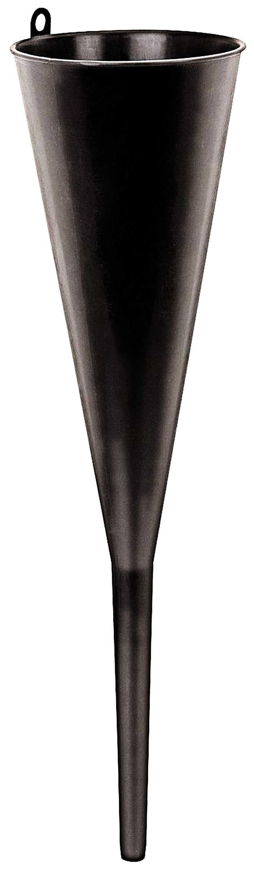 18 FUNNEL Extra Long Neck W/ 5 Top Opening Long Reach Black Plastic for ...