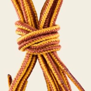 72" Boot Laces Tan Gold Yellow for 18 Eyelets for Work Hiking Boots ...