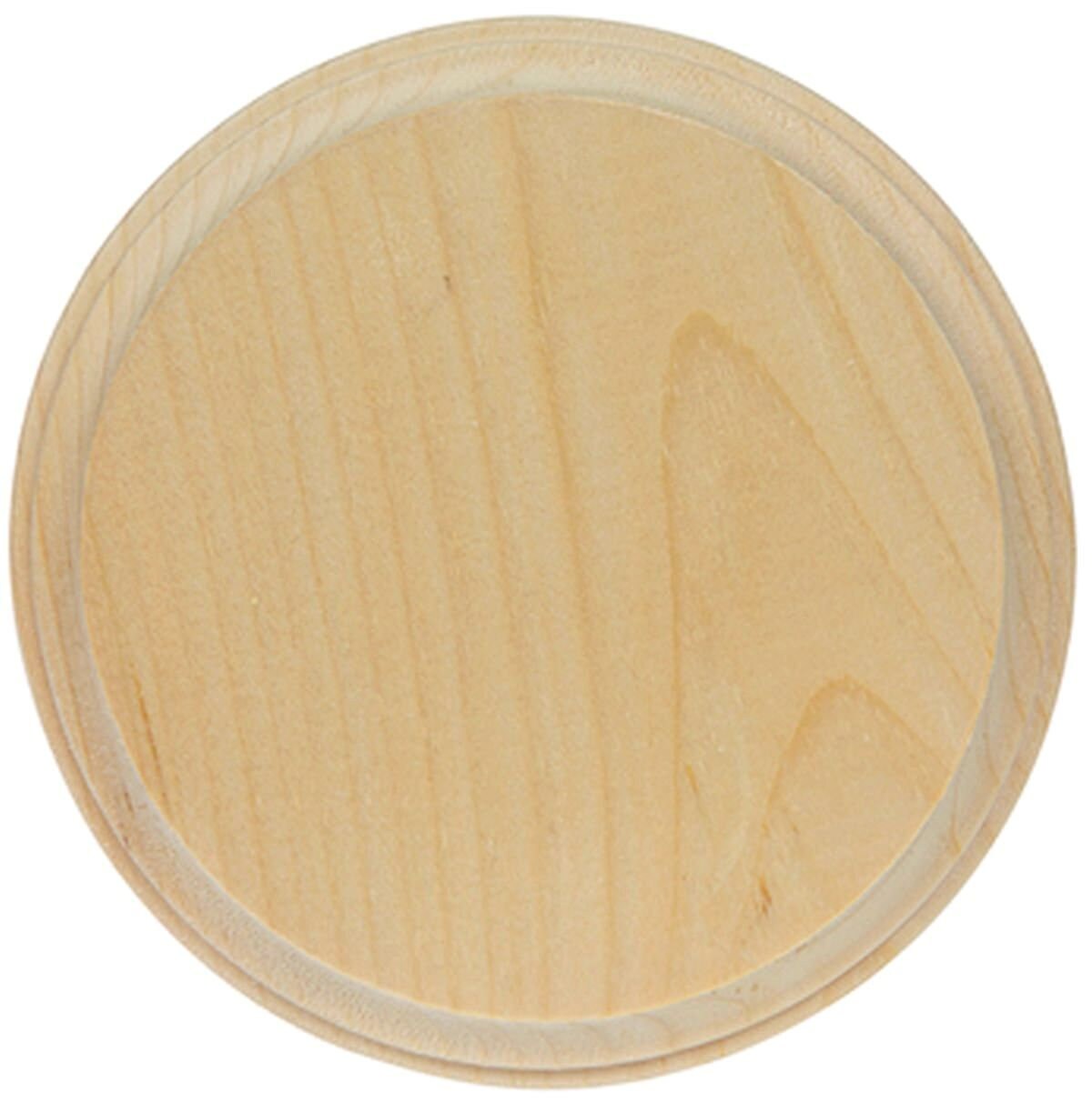 1 Natural Solid Wood Circle Plaque 5" Diameter X 3/4" Inch Thick ...