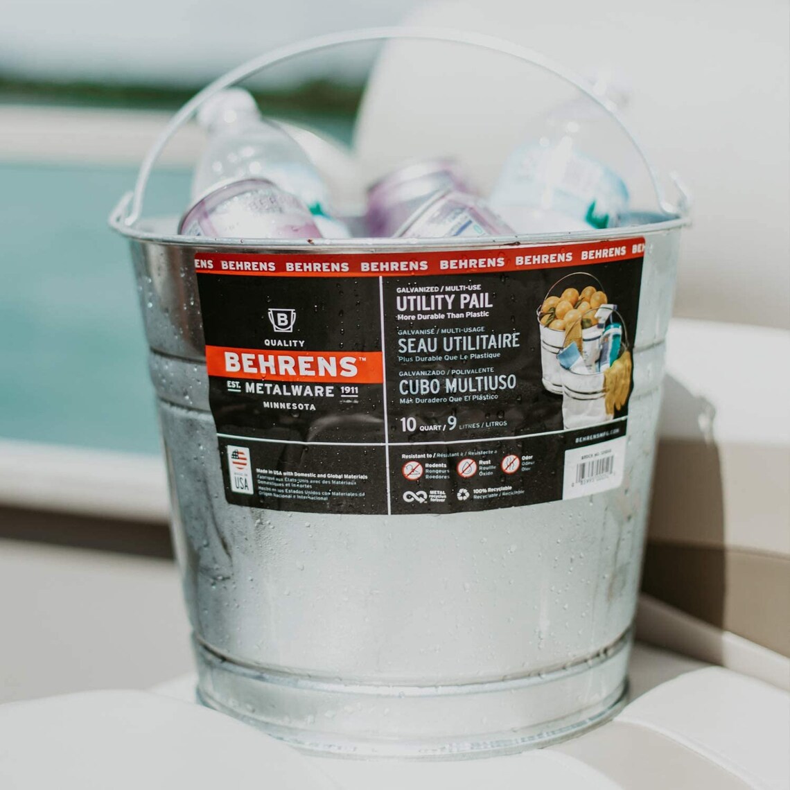 10 Qt Quart 2 1/2 Gallon Heavy Duty Galvanized Steel BUCKET - Etsy